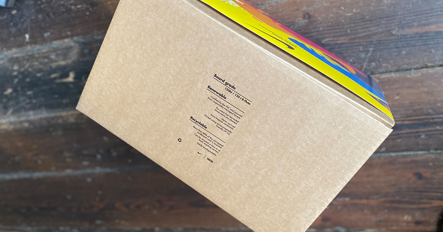 Case study: sustainable packaging for Nike | Bespoke branded packaging